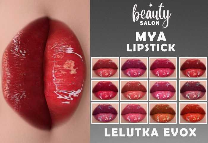 Second Life Marketplace - [Beauty Salon] - Mya Lipstick Fullpack ...